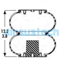 China 2B9-255 Goodyear Air Suspension Spring FD200-25428 Contitech Air Vibration Isolation for sale
