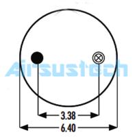 China 2B9-265 Low Noise Goodyear Air Spring W013586941 Firestone Replace Air Lift Bag for sale