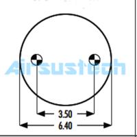 China Dependable Goodyear Suspension Spring 2B9-270 Double Convoluted Rubber Airbag for sale