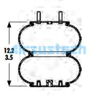 China 2B9-250 Goodyear Air Spring Bellows NO. 578-92-3-206 W013586943 Firestone Airbag Isolators for sale