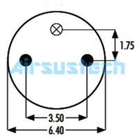China 2B9-250 Goodyear Air Spring Bellows NO. 578-92-3-206 W013586943 Firestone Airbag Isolators for sale