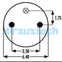 China 2B9-251 High Corrosion Resistance Goodyear Air Spring FD 200-25 429 Contitech Air Super Cushion Bellows for sale