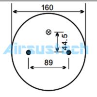 China 2B9-606 Goodyear Suspension Air Springs W01-358-6890 Firestone Air Bellows For Heavy Duty for sale