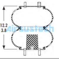 China 2B9-252 Goodyear Air Spring 578-92-3-206 W013586944 Firestone Replacement Airbag for sale