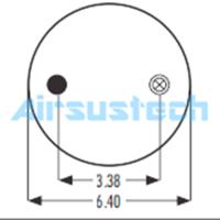 China 2B9-252 Goodyear Air Spring 578-92-3-206 W013586944 Firestone Replacement Airbag for sale