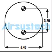 China 2B9-253 Low Noise Level Goodyear Air Spring W01-358-6945 Firestone Industrial Air Shock for sale