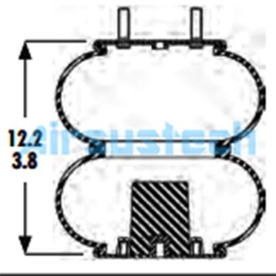 China 2B9-253 Low Noise Level Goodyear Air Spring W01-358-6945 Firestone Industrial Air Shock for sale