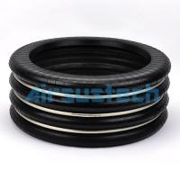 China S-550-4R Yokohama Air Spring Black Rubber Air Bellow With White Zinc Iron Rings for sale