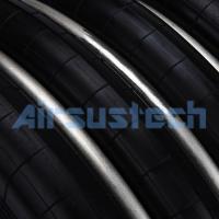 China S-550-4R Yokohama Air Spring Black Rubber Air Bellow With White Zinc Iron Rings for sale