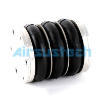 China Contitech FT 22-6 DI CR Durability Rubber Steel Air Springs 1/4 NPTF Fitting 80-140 MM Stroke for sale