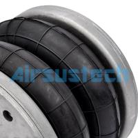 China 195mm Installation Space Required Triple Convolution Contitech Air Bags FT 76-20 DI With Cover Plate for sale