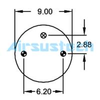 China Heavy Duty Black Firestone Air Bags W01-358-7473 Suspension Air Spring With Rubber Bumper for sale