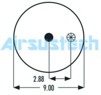 China Double Convoluted Goodyear Air Spring 2B12-411 Rubber Air Pillow FD 330-22 472 For Heavy Duty Trucks for sale