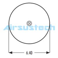 China 2B9-230 Rubber Bellows Goodyear Air Spring 3.5 Kg Weight With Steel Plate Air Suspension for sale