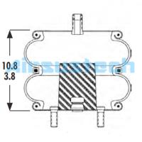 China 2B9-230 Rubber Bellows Goodyear Air Spring 3.5 Kg Weight With Steel Plate Air Suspension for sale