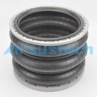 China Air Suspension Kits W01-M58-6983 Triple Convoluted Air Bellow Cylinder With Ribbed Neck Aluminum for sale