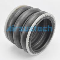 China Air Suspension Kits W01-M58-6983 Triple Convoluted Air Bellow Cylinder With Ribbed Neck Aluminum for sale