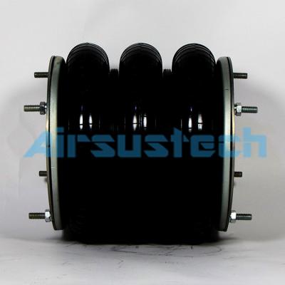 China Rubber Triple Convoluted Industrial Air Spring DUNLOP SP2141 Vibration Air Bags for sale