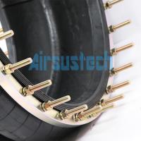 China Flange Ring Air Bags W013587772 Double Rubber Convoluted Industrial Air Spring for sale