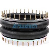 China Double Convoluted Air Suspension Firestone W013587772 Flange Connection Air Bags for sale