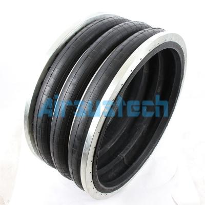 China 3H9603 Firestone W01-358-9603 Triple Convoluted Air Spring Stamped Flange Air Shock Absorber for sale