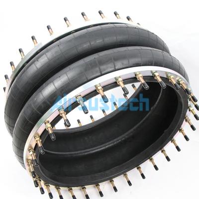 China W01-358-7772 Firestone Double Convoluted Air Suspension With Flange Ring Air Bag for sale