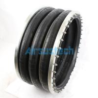 China Industrial Air Spring Firestone W01-M58-6971 Triple Convoluted Air Rubber Bellow for sale
