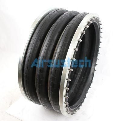 China Industrial Air Spring Firestone W01-M58-6971 Triple Convoluted Air Rubber Bellow for sale