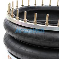 China Vulcanization Firestone Rubber Bellow W01-358-7775 Flange Connection Air Spring for sale