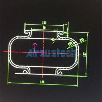 China Reduce Shock Air Bellow Model 110 88540 Convoluted Air Spring With Flange Ring for sale