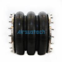 China Natural Rubber 3H480312 Flange Connection Triple Convoluted Rubber Air Spring for sale