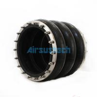 China Natural Rubber 3H480312 Flange Connection Triple Convoluted Rubber Air Spring for sale