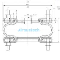 China 4-M10 Screw Suspension Air Spring Parker 9109044 Pneumatic Air Bellows Supplier for sale