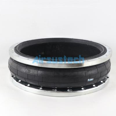 China Minimum Height 51 MM Contitech FS 1330-11 RS Single Convoluted Air Spring With 24-M10 Flange Rings for sale