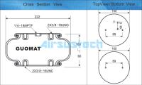 China Durable Rubber Air Spring Goodyear 578913201 Single Type Air Suspension System for sale