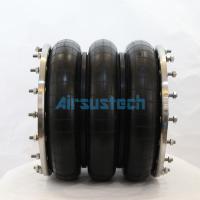China Rubber Industrial Air Spring 3H400312 Triple Convoluted Air Bag with Flange Ring for sale