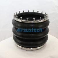 China Rubber Industrial Air Spring 3H400312 Triple Convoluted Air Bag with Flange Ring for sale