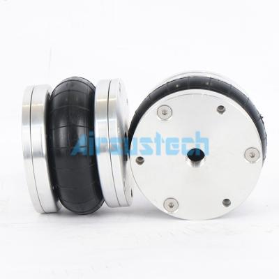 China Rubber Air Spring Parker 9109400 Single Convoluted Air Bellows with Aluminum Plate for sale