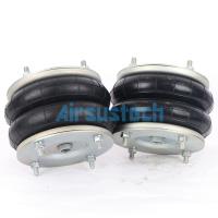 China 8×2 Flange Connection Rubber Air Spring Parker 9109011 Double Convoluted Air Bag for sale
