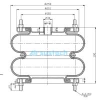China M/31102 Norgren Single Acting Air Bellows 10X2 Air Actuator Male Mounting Stud for sale