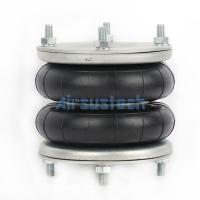 China 6×2 Flange Rubber Air Spring Parker 9109001 Double Convoluted Pneumatic Bellow for sale