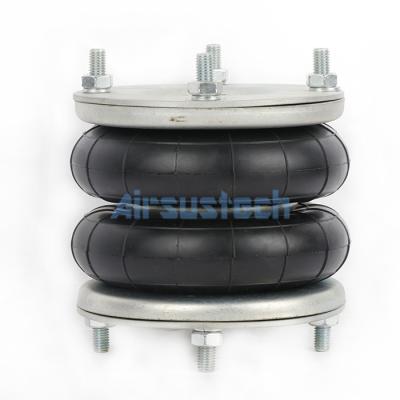 China 6×2 Flange Rubber Air Spring Parker 9109001 Double Convoluted Pneumatic Bellow for sale
