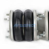 China 6×2 Flange Rubber Air Spring Parker 9109001 Double Convoluted Pneumatic Bellow for sale