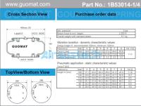 China New Rubber Air Bag Taurus 6326 Cross Contitech FS 530-14 Suspension Air Spring for sale