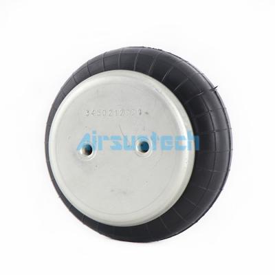 China 578-92-0-075 Single Convoluted Rubber Air Spring by Goodyear Steel Cover Plate for sale