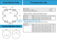 China Pneumatic Industrial Air Spring Festo 36494 G1/4 M8 Double Convoluted Air Actuator for sale