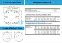 China FD 330-22 363 Contitech Suspension Air Spring Kit AIRSUSTECH 2B6330 Air Actuator for sale