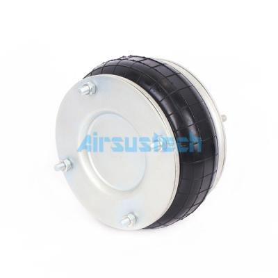 China 10''×1 Dunlop SP2523 Single Convoluted Rubber Air Spring Assembly with Flange Ring for sale