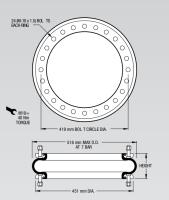 China W01-358-7272 Firestone Flange Connection Air Spring 24-M10 Screws from Guangzhou for sale