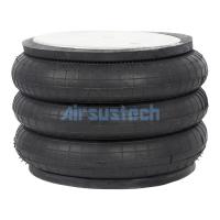 China Triangle 6334 4430 1/4NPTF Triple Convoluted Air Spring Assembly Goodyear 3B12-304 for sale
